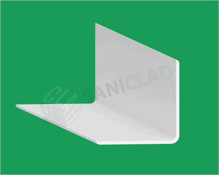 25mm x 25mm External PVC corner - Saniclad Hygienic Wall Cladding Experts
