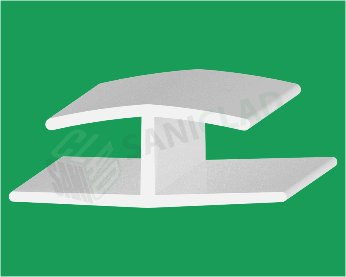 "H" Section Joining Strip (Two Part) - Saniclad Hygienic Wall Cladding ...