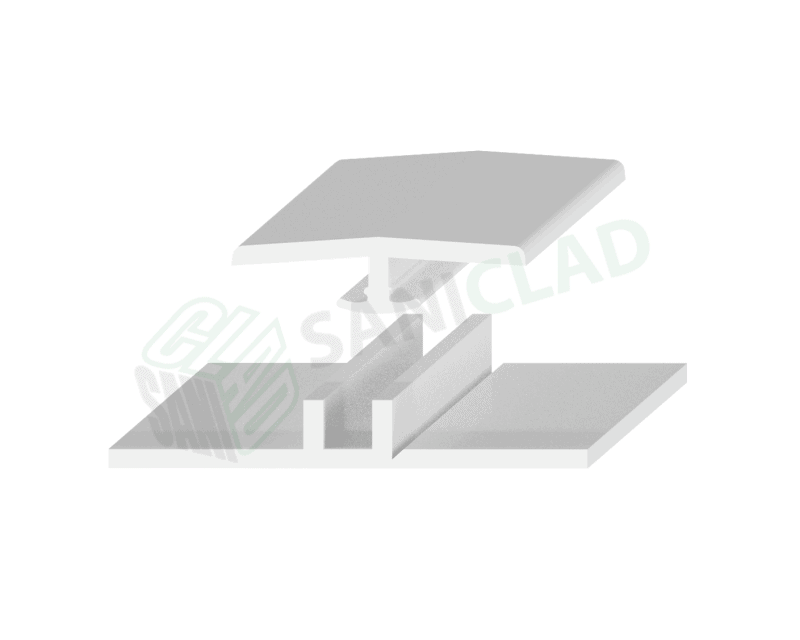 "H" Section Joining Strip (Two Part) - Saniclad Hygienic Wall Cladding ...