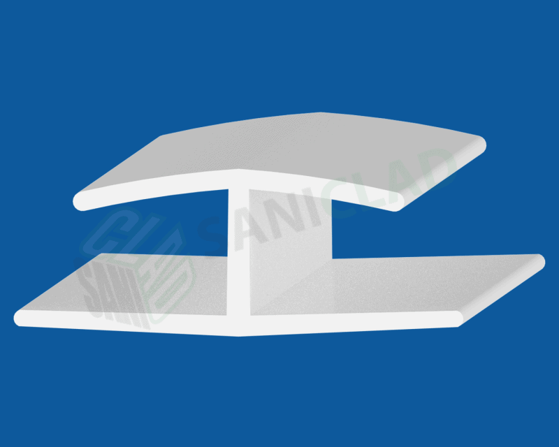 "H" Section Joining Strip (Two Part) - Saniclad Hygienic Wall Cladding ...