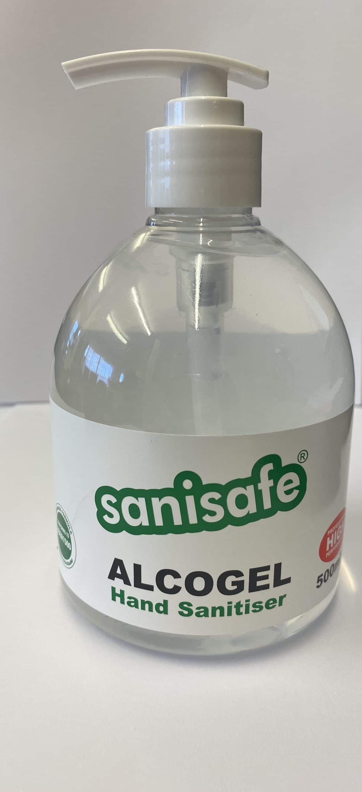 Sanisafe Alcogel Hand Sanitiser 500ml - Saniclad Hygienic Wall Cladding ...