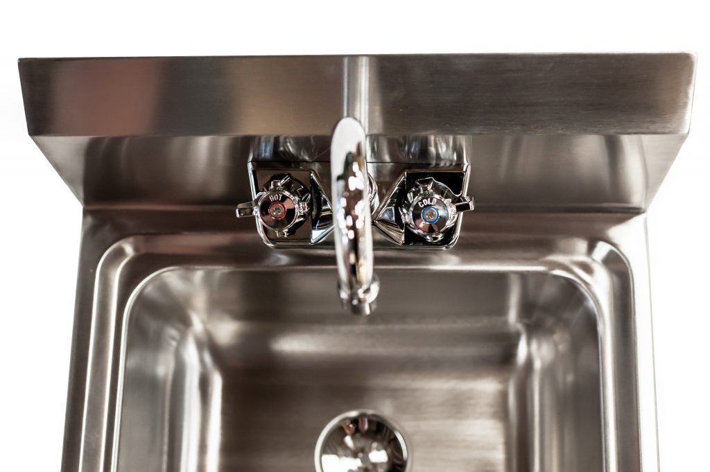Small Hand Wash Basin + Tap Commercial Stainless Steel